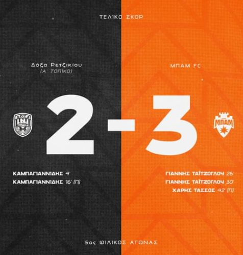 Δόξα Ρετζικίου - ΜΠΑΜ FC - ΜΠΑΜ FC